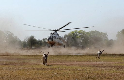 Sudan threatened chopper heading for dying troops: UN