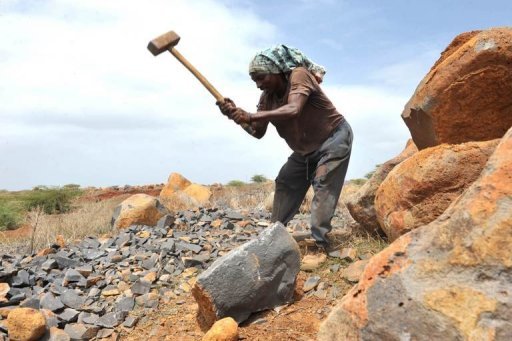 The tough life of Cape Verde's stone-breakers