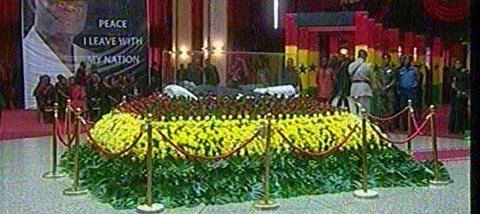 (Roundup) Body of late president Mills' arrives at State House