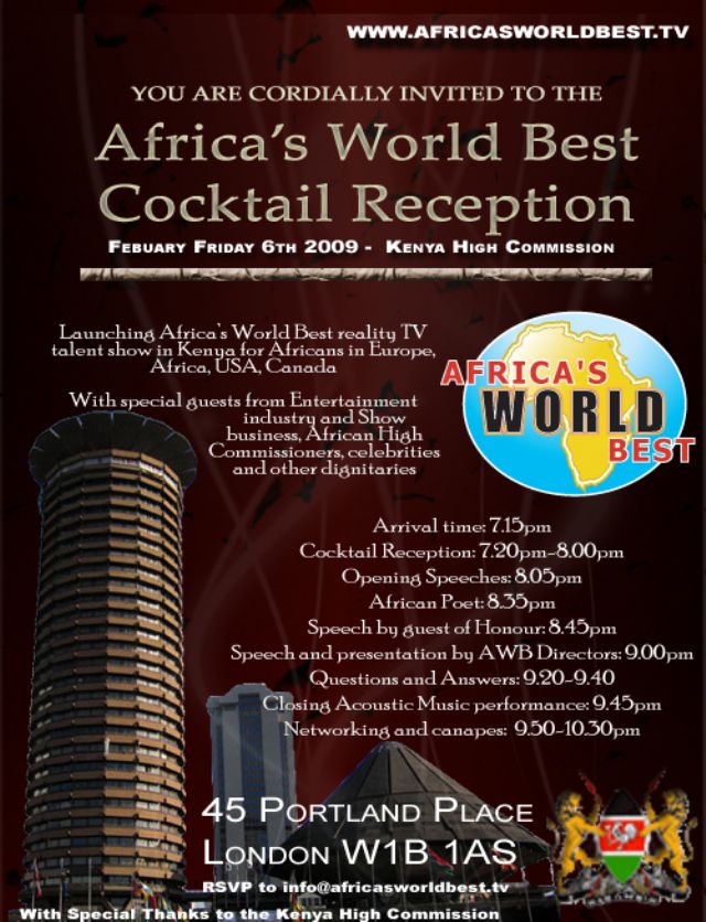 The first all African reality TV show in Kenya, Africa's World Best ...