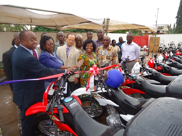 JICA DONATES 30 MOTOR BIKES TO INSET PROJECT OF THE GHANA EDUCATION SERVICE