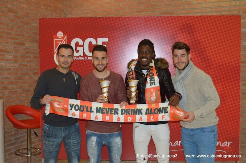 Richard Boateng receives award as Granada 'B' Best Player for last season