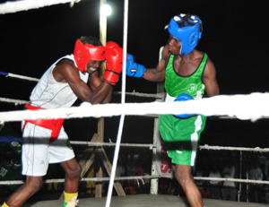 Soldiers Engage In Boxing