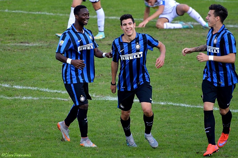 Promising Ghanaian youth star Bright Gyamfi scores for Inter Milan in Italy