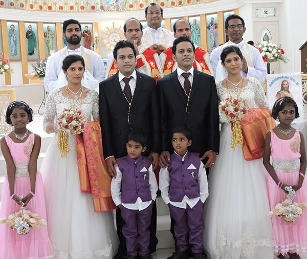 Identical twins married to identical twins by identical twins