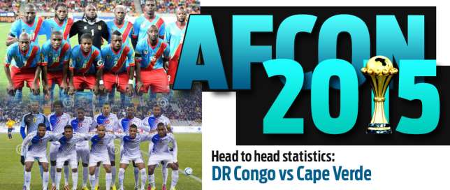 AFCON 2015: Head to head statistics: DR Congo vs Cape Verde