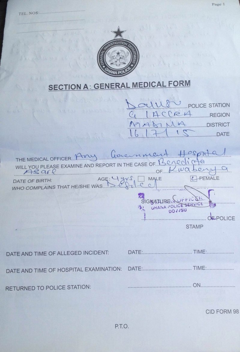 Revealed: Rape Report For Sale At Police Hospital