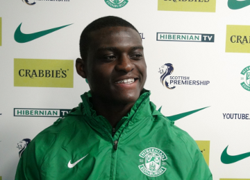 Arsenal loanee Daniel Boateng warms bench as Hibernian is kicked out of ...