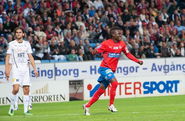 Ghana attacker David Accam bags brace in Helsingborg 5-1 victory in ...