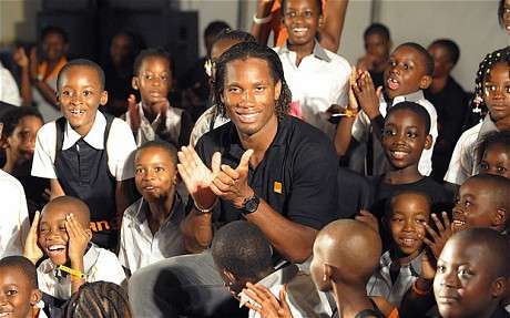 Generous: Didier Drogba sends 5000 children back to school
