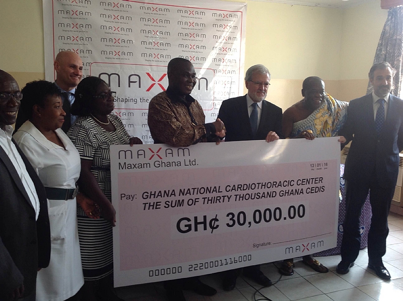 Maxam Supports Cadio Center With Ghc30,000