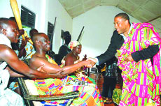 Dormaa chief honours John Barnes