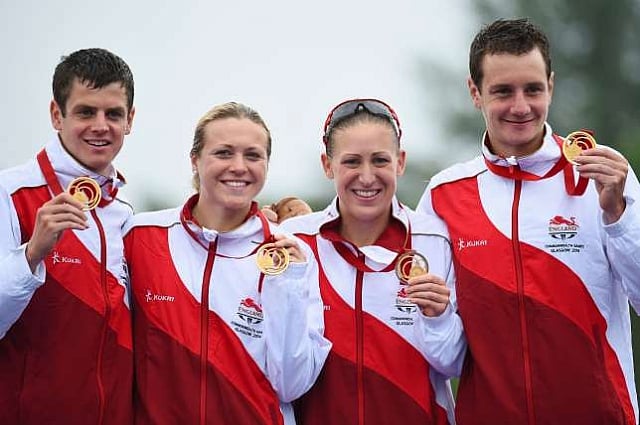 England complete triathlon clean sweep at Commonwealth Games