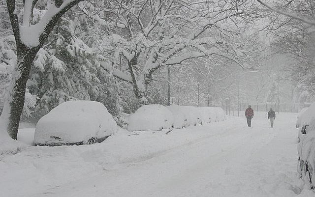 Snow Storm Hits Toronto, Canada