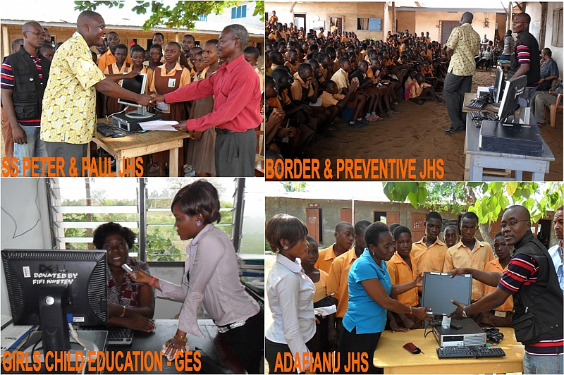 FRIENDS OF HON. FIFI FIAVI KWETEY DONATES TO SCHOOLS