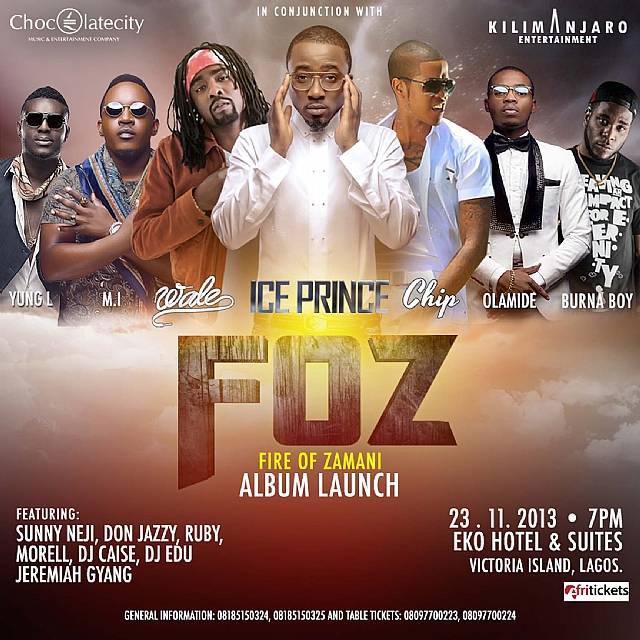 Wale And Chipmunk To Perform At Ice Prince’s Fire Of Zamani Concert
