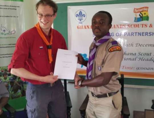 Ghana and Netherlands Scouts sign agreement