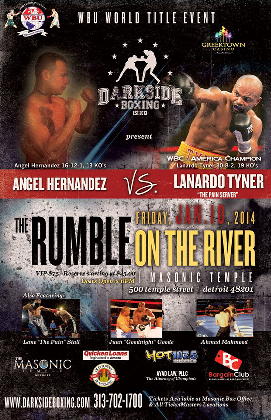 Tyner And Hernandez Clash For WBU Title In Detroit On 10th January