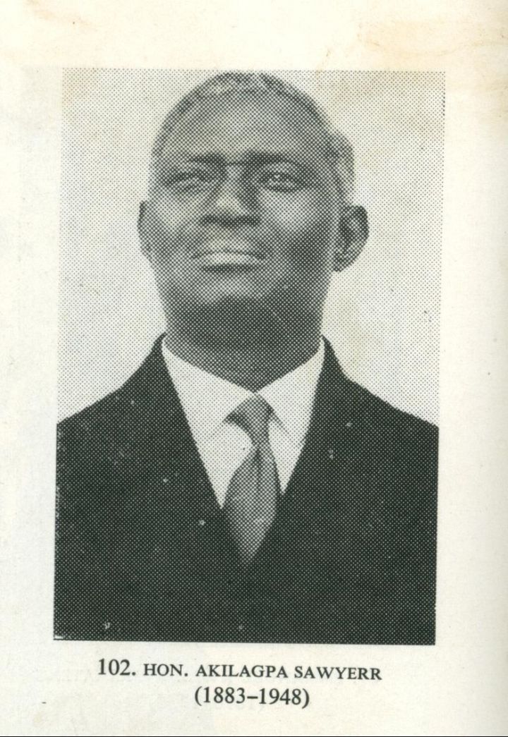 THE HONOURABLE AKILAGPA SAWYERR – 1883-1948