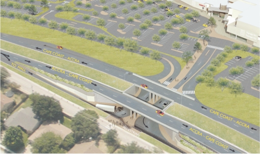 West Hill mall interchange underway