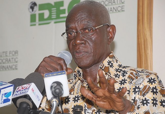 Botched elections: Afari Gyan tells Parliament he is remorseful