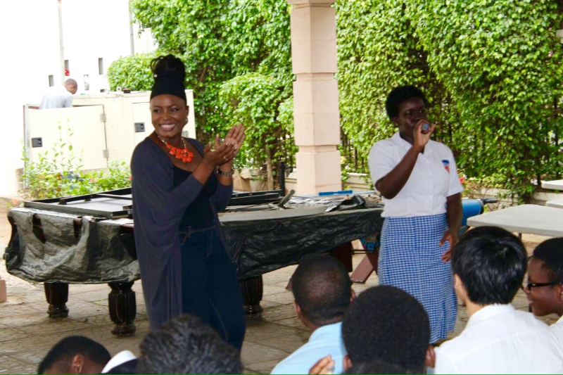 Irene Logan Begins School Tour