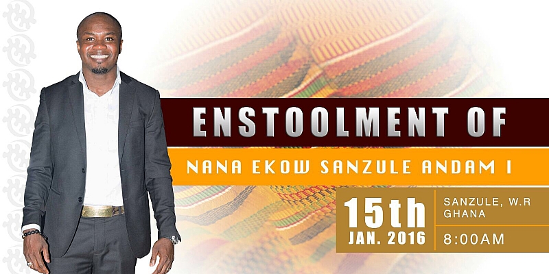 Kenny Andam To Be Enstooled As Development Chief In Sanzule