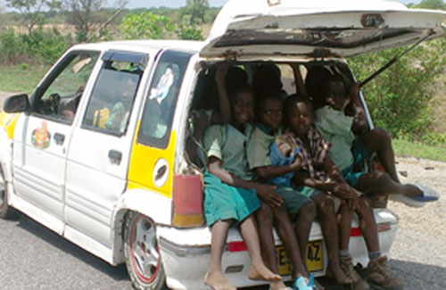 20 Pupils Packed In Tico Taxi