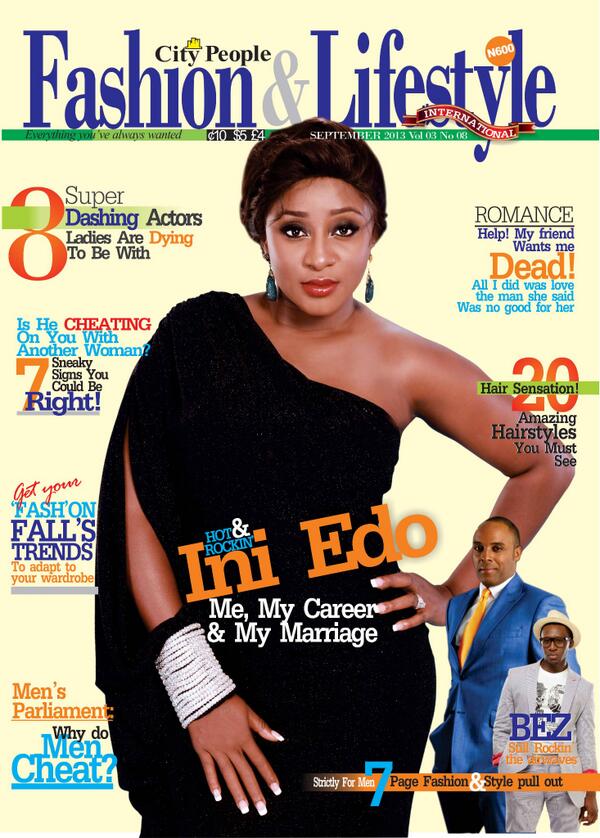 Actress, Ini Edo Grace The September Cover of City People Fashion ...