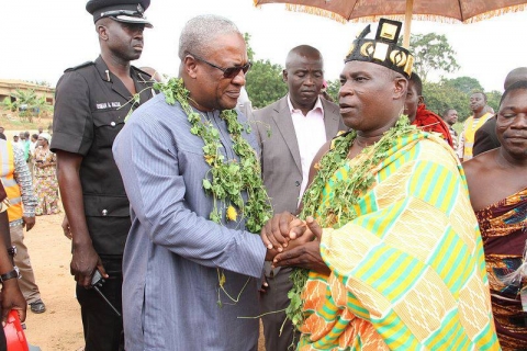 Angry Elmina Chiefs Accuse Mahama Of Disrespecting Them