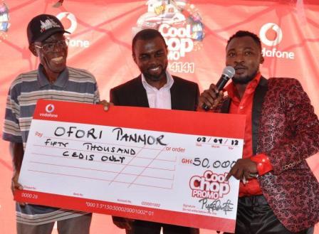 GHC50,000 Vodafone Cool Chop prize won by a retired diplomat