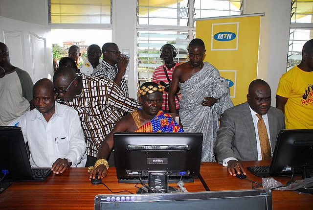 MTN-Ghana inaugurates ICT centre at Nyinahin