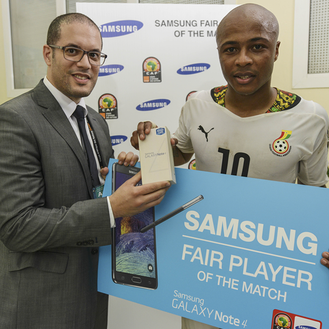 Samsung awards fair play prizes to Dede Ayew, others
