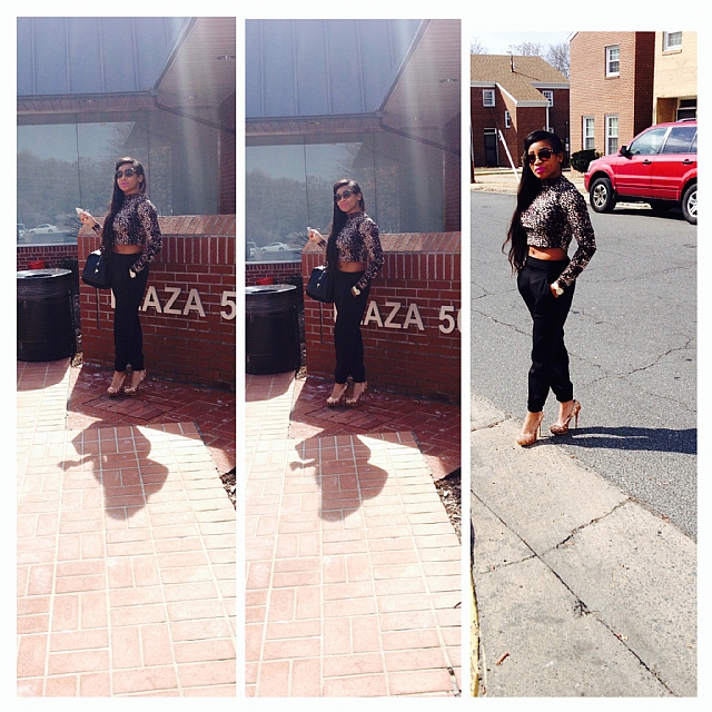 Preety Princess Halliday spotted rocking the Skin Crop Top