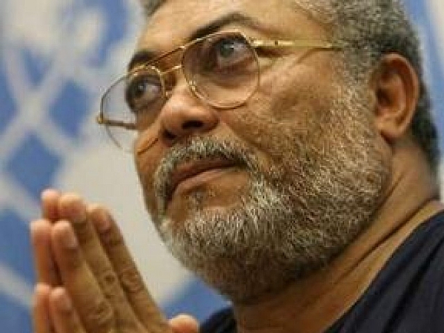 Former President Jerry Rawlings pays tribute to late President Mills