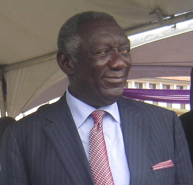 Former President Kufuor returns from Liberia