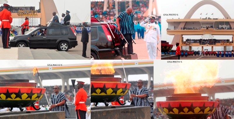 President Mahama lights up Ghana`s 58th birthday anniversary