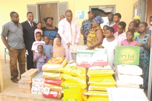 NHIA boss donates to needy