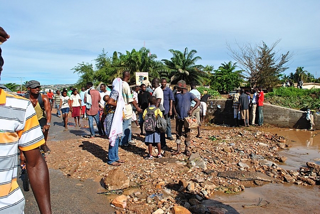 At least two dead as havoc caused by flood waters unfolds
