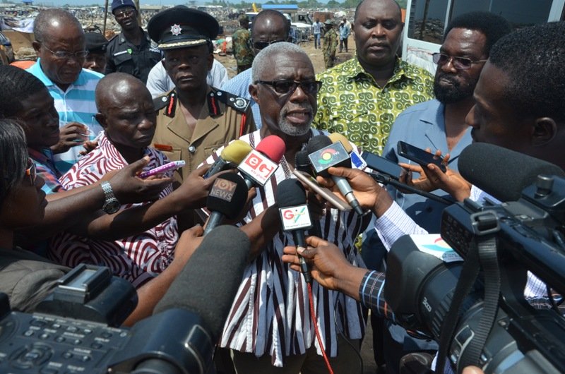 Ministerial Committee on circle disaster visits Old Fadama