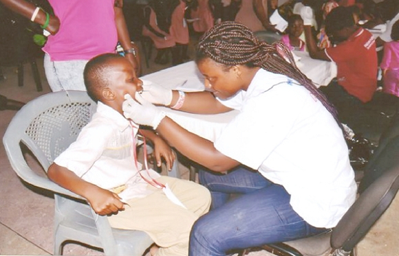 Community Hospital conducts health screening for children