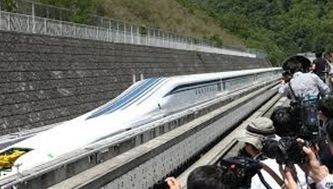 Japan’s levitating maglev train reaches 500km/h (311mph)