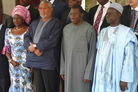 Rawlings in Abuja for Ecowas colloquium