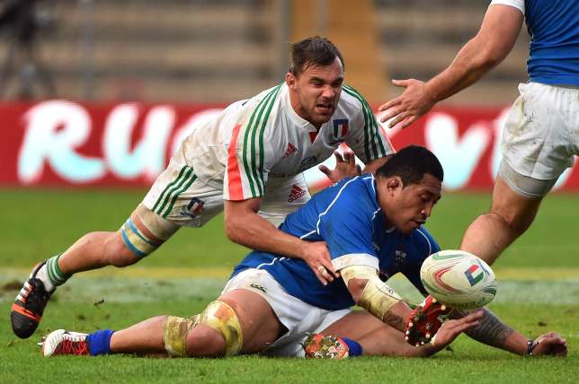 Flanker Simone Favaro inspired Italy to a 24-13 victory over Samoa