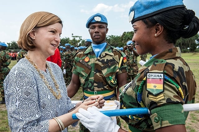 Ghanaian Peacekeepers in Liberia awarded