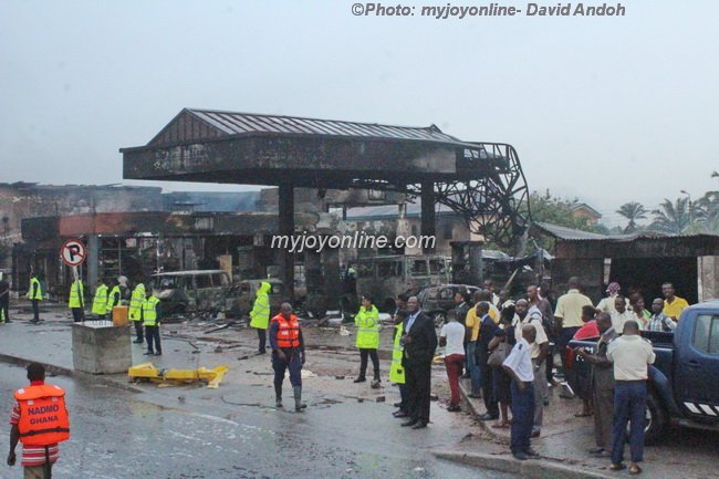 Fire disaster: Evacuation at Shell Fuel station as forensic experts move in