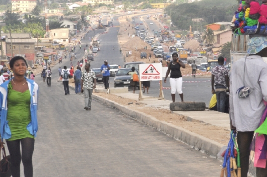 First phase of Awoshie-Pokuase road completed