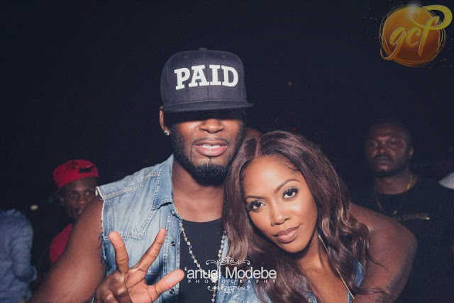 Tiwa Savage And Husband Tee Billz, Kiss On Stage While Performing