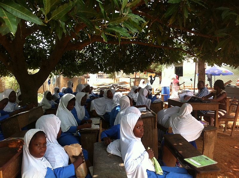 Heavy Rainstorm Compels Schools In Tafo To Study Under Trees Heavy Rainstorm Compels Schools In Tafo To Study Under Trees