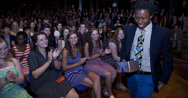 Moro Mohammed receives Ely Prize at the Hotchkiss School